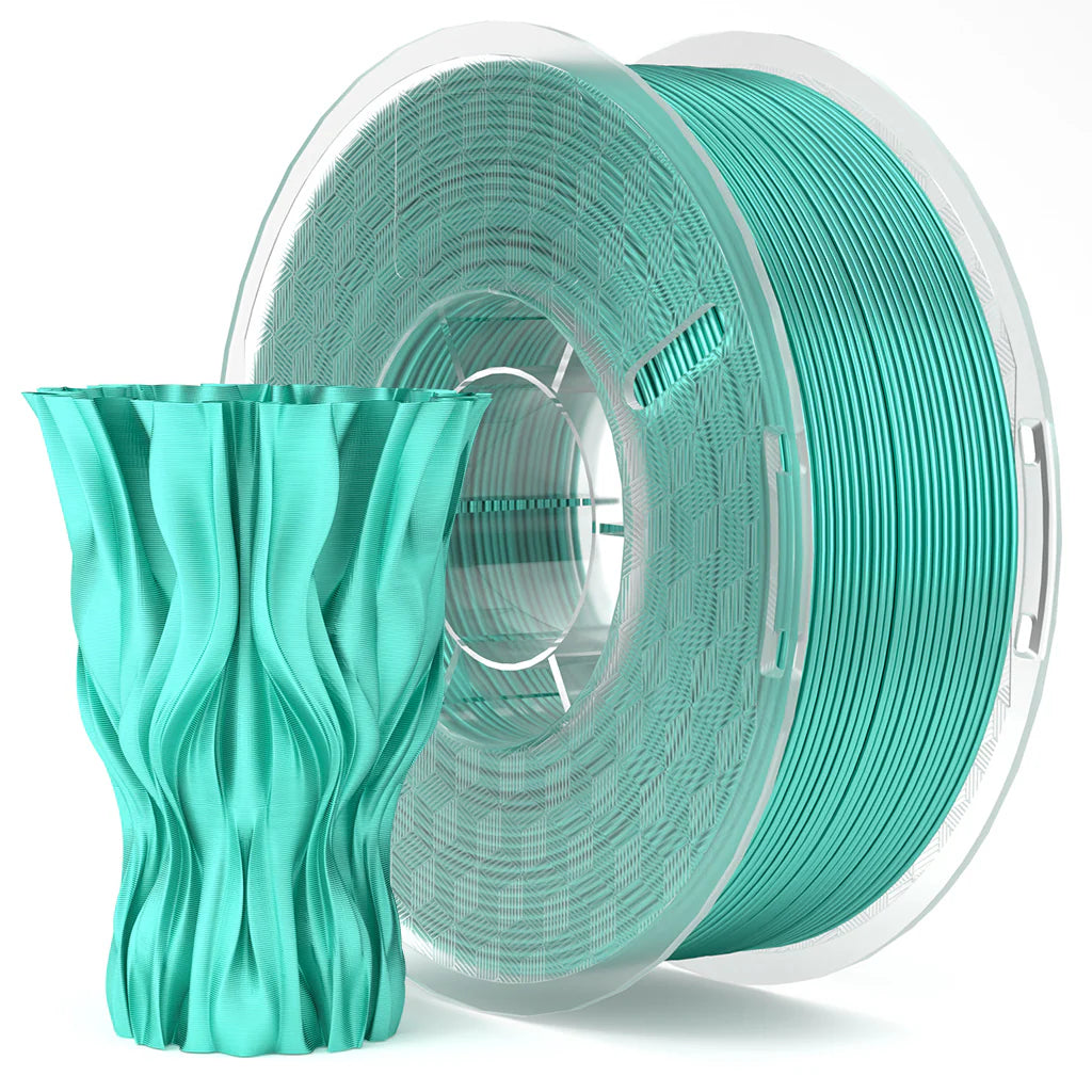 ELEGOO Silk PLA Filaments (Silk Mint Green): High-Quality, Glossy 3D Printing Material with ...