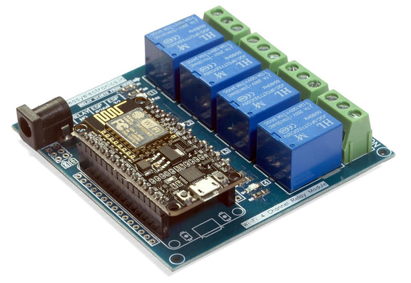 ESP8266 NodeMCU Based 4-Channel Relay Board Micro Controller Board | Robodo
