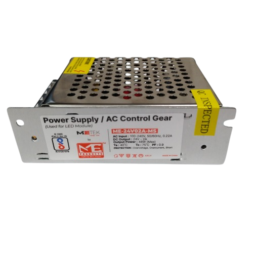 METEK 24V 2A 48W Enclosed Power Supply ME-24V 02A-MS – Compact ...