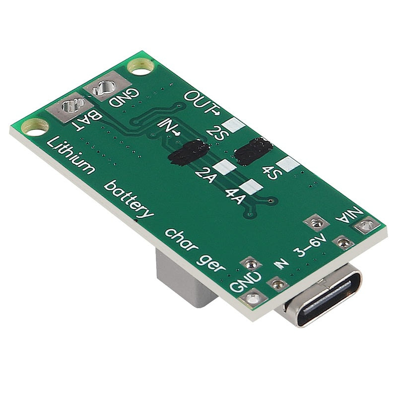 3S 12.6V 2A 18650 Lithium Battery Charger Module Type C | Robodo