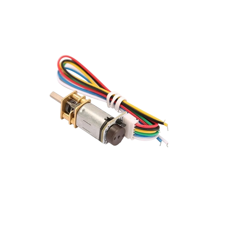 N20 6V 100RPM Micro Metal Gear Motor 10mm shaft length With Encoder ...