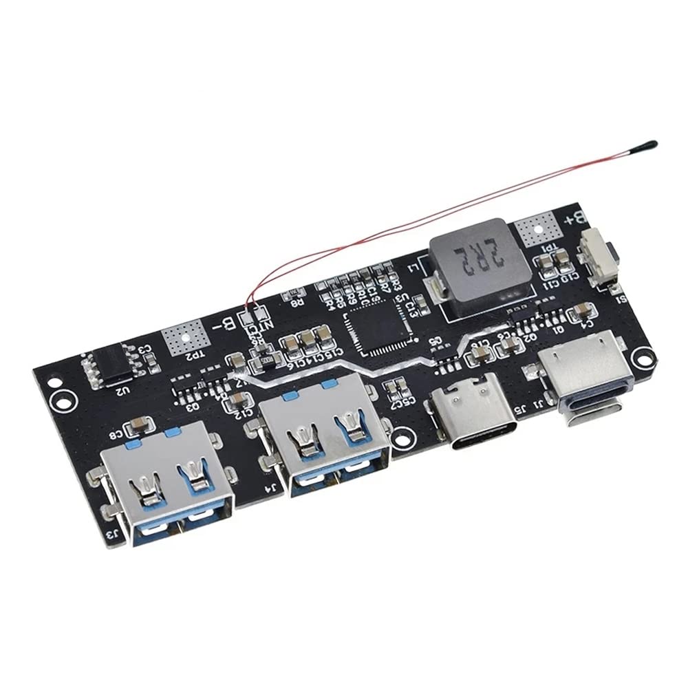 5 USB Port PowerBank Circuit Board 22.5W Dual Quick-Recharge Module ...