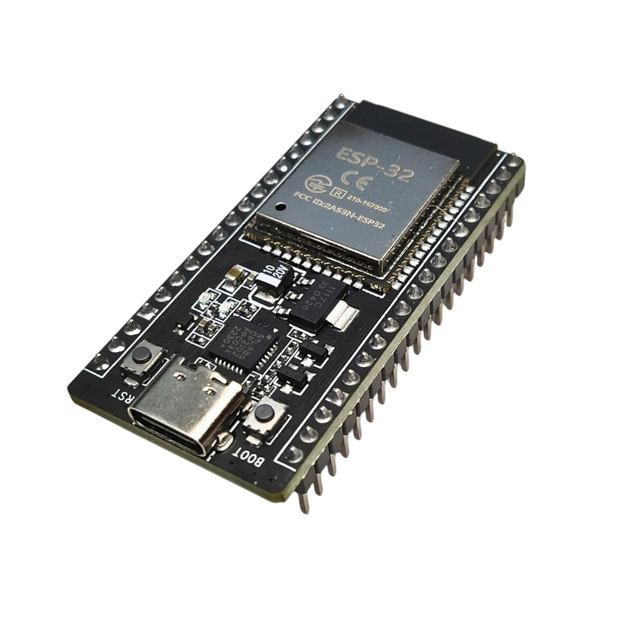 ESP32 WROOM-32 C Type CP2102 USB Dual Core WiFi + Bluetooth 38 Pins ...