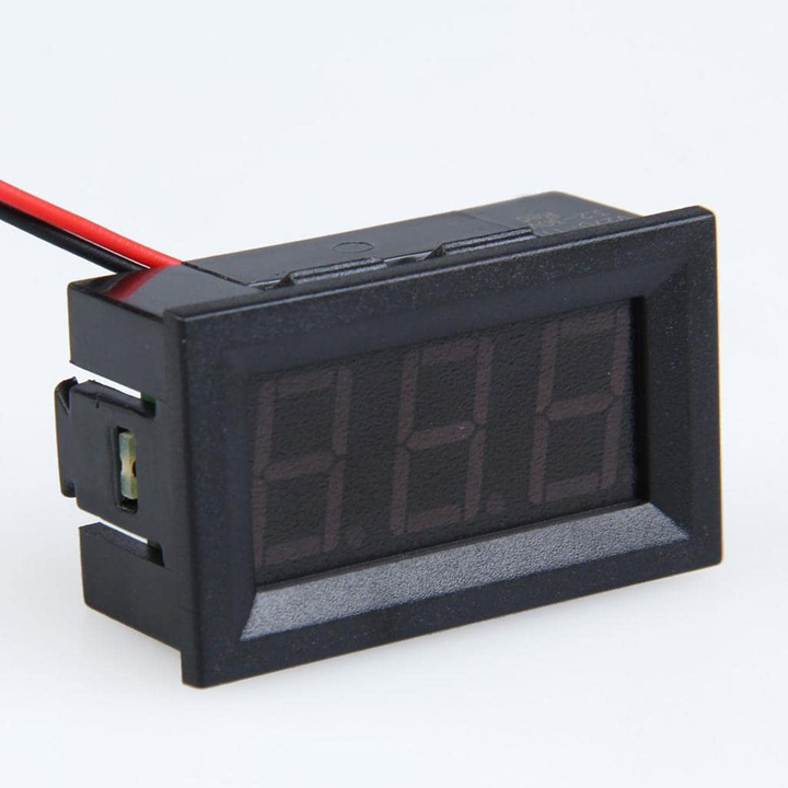 Voltage Meter Head 0.56 Inch DC 0V-30.0V 3-Wire Voltage Meter Head LED ...