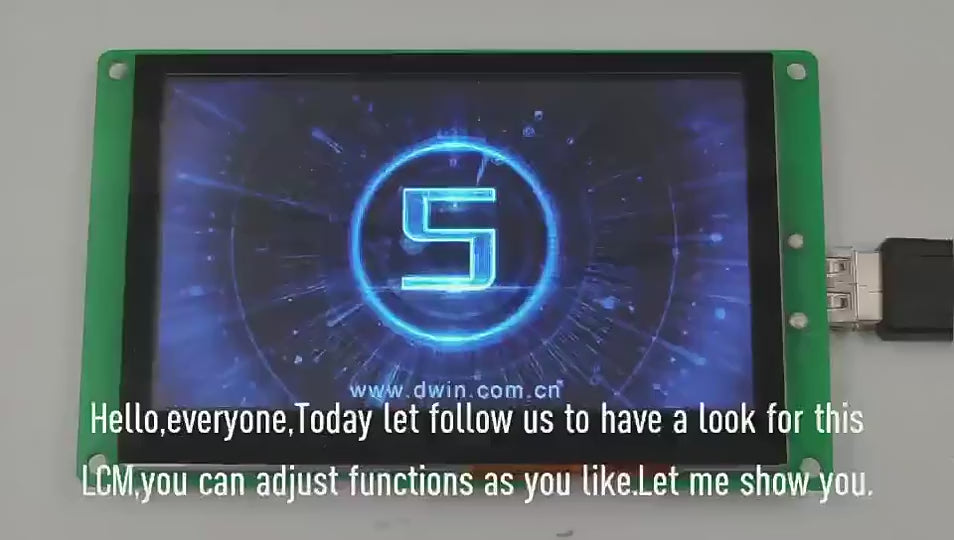 DWIN 4.3inch 480x272 IPS Industrial HMI LCD UART TTL Display Resistive Touch, 16MB Flash Buzzer ...