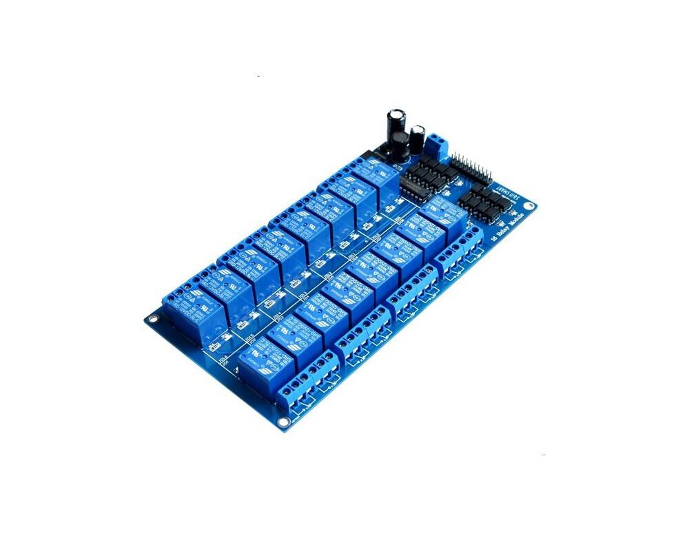 16-Channel 5V Relay Module Board W/ Power LM2576 / Optocoupler ...