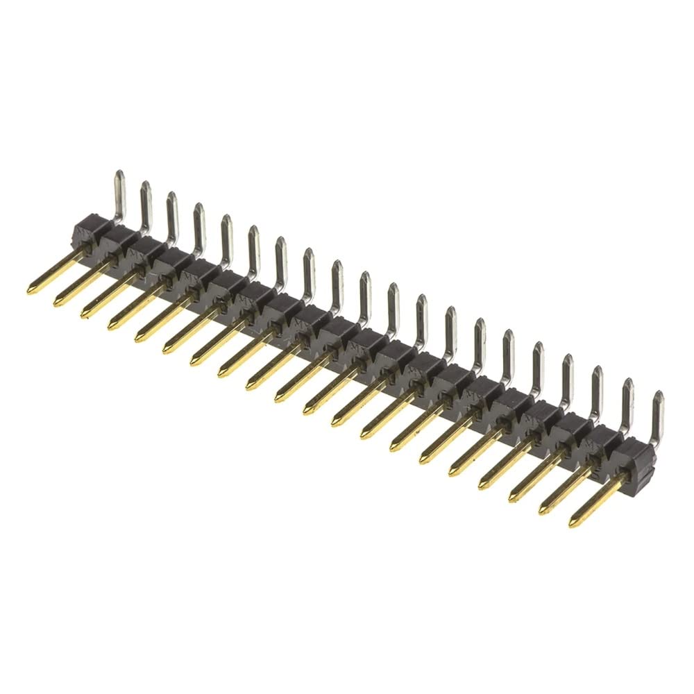 2.54mm 1x20 Right Angle Male Header Strip. (15 pcs) | Robodo
