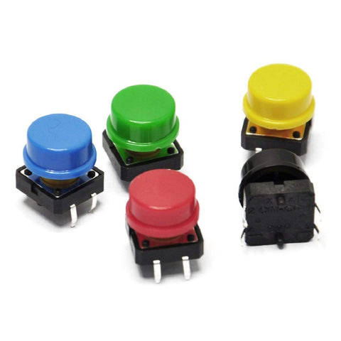Tactile Push Button Switch Assorted Kit- 25 pcs | Robodo