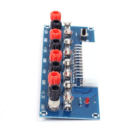 Benchtop Power Board 24 Pin Computer ATX Power Supply Breakout Adapter ...
