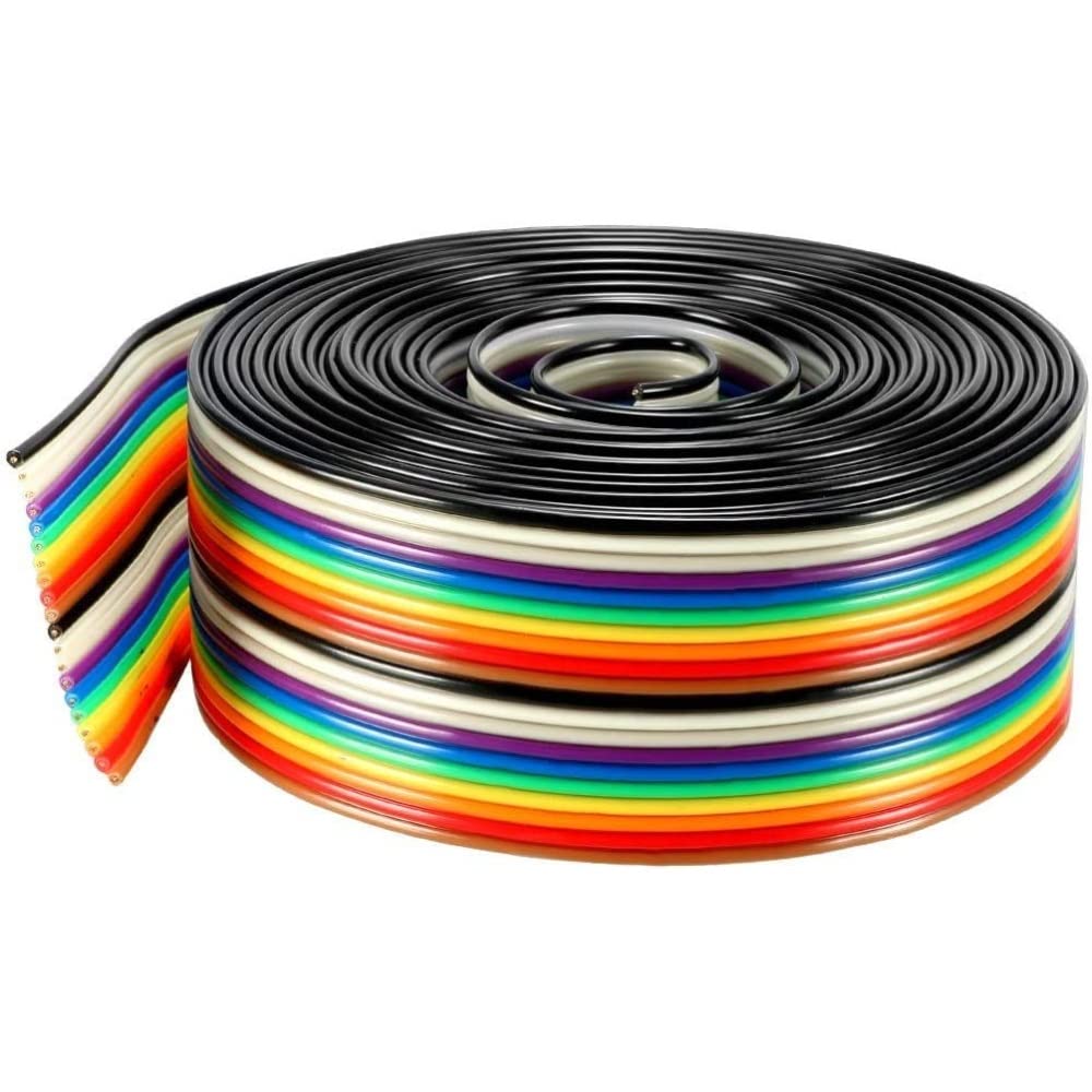 Multicolor Flat Ribbon Cable, 20 Wire per 1 meter | Robodo