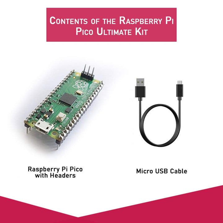Eklektik Raspberry Pi Pico Ultimate Kit With Manual Raspberry Pi Pico Starter Kit For
