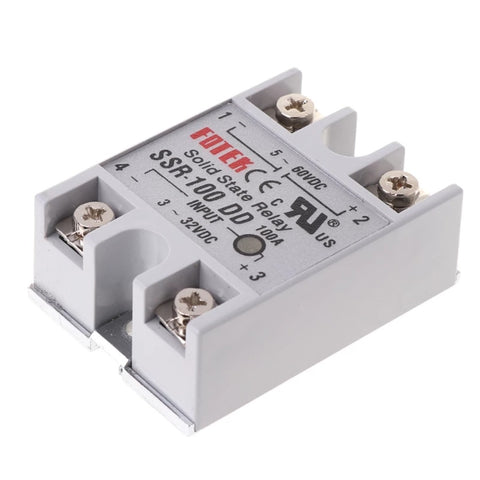 Fotek DC To DC 5-60V SSR-100DD Solid State Relay 3-32VDC/5-200VDC 100A | Robodo