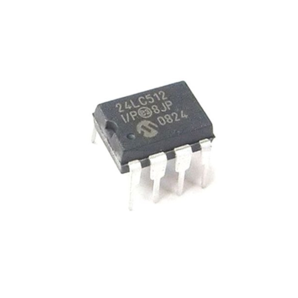 24LC512 24C512 512K bit Serial I2C Bus EEPROM IC DIP-8 Package | Robodo