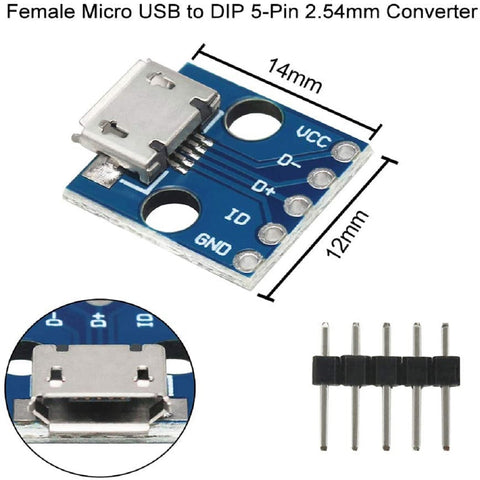Micro USB Breadboard 5V Power Supply Module | Robodo