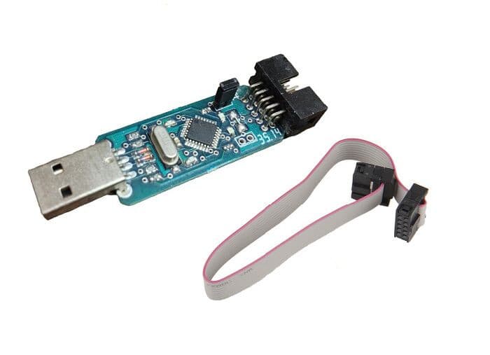 USBASP USBISP AVR Programmer Adapter 10 pin cable USB ATMEGA8 Arduino ...