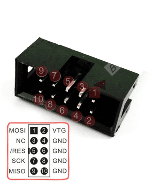 Usbasp Usbisp Avr Programmer Adapter 10 Pin Cable Usb Atmega8 Arduino Robodo